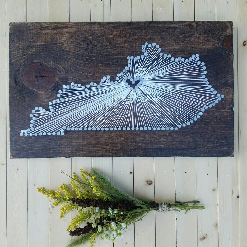 Kentucky String Art Kentucky Decor State string Art | Etsy