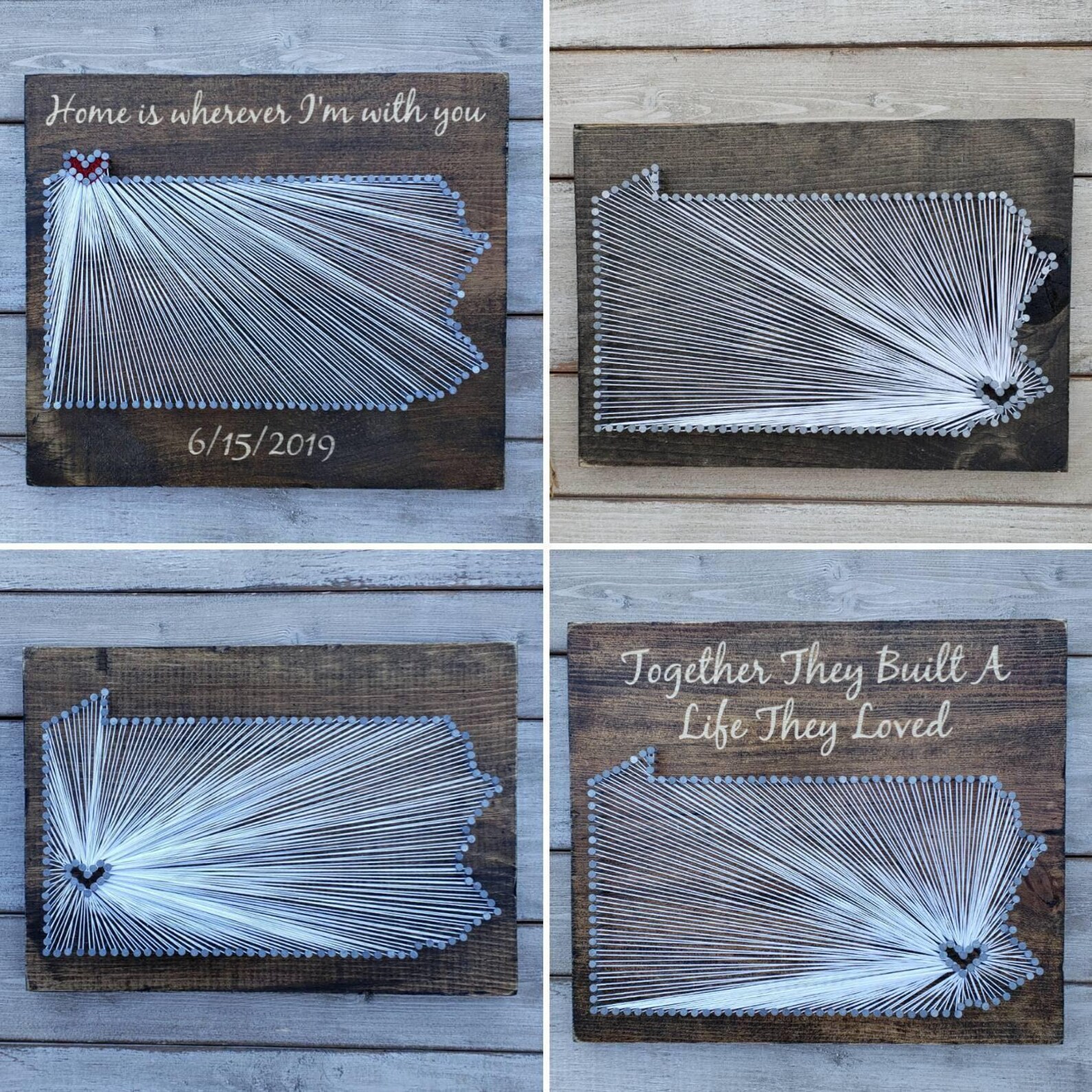 Custom Pennsylvania String Art, Rustic Home Decor, Personalized Gift - Etsy