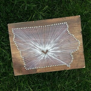 Iowa State String Art Iowa Decor State string Art Iowa Nail | Etsy