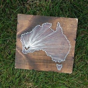 Australia String Art Decor, Australia Decor, Australia Nail Art, Rustic ...