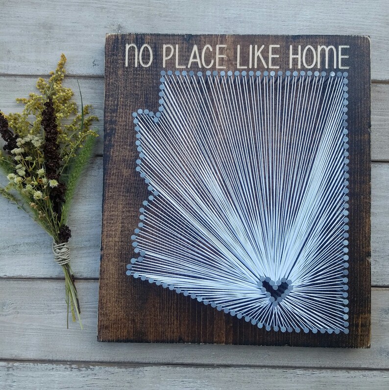 DIY Arizona String Art Kit State string Art Kit Arizona Nail | Etsy