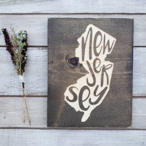 New Jersey Sign, New Jersey Decor, New Jersey Print, New Jersey Map ...