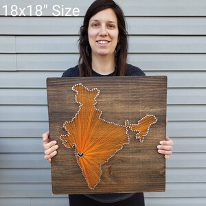 India String Art, India Nail Art, India Gift, Rustic Decor, Custom Sign ...