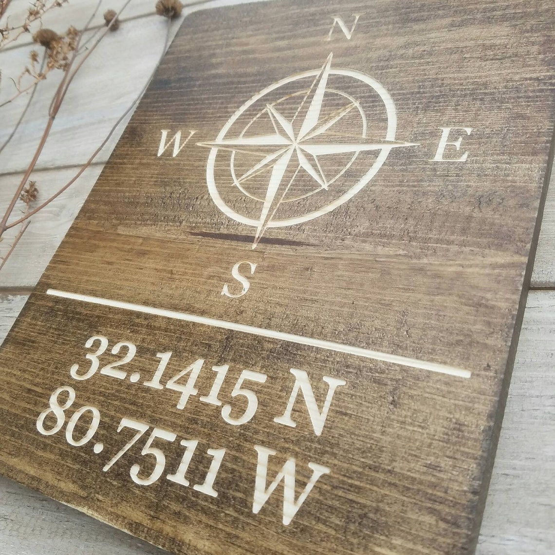 Coordinates Sign GPS Coordinates Gift Latitude Longitude Sign - Etsy