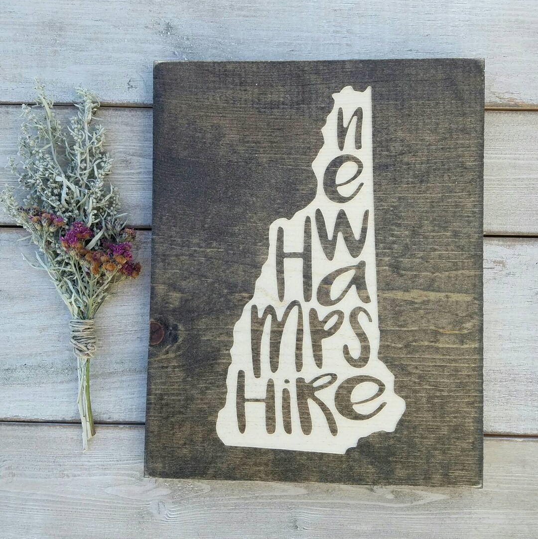 New Hampshire Sign, New Hampshire Decor, New Hampshire, New Hampshire ...