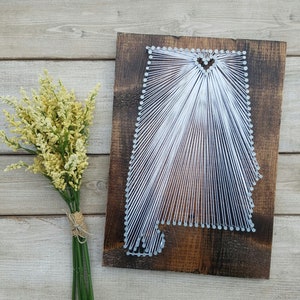 DIY Alabama String Art Kit, State String Art Kit, Alabama Nail Art ...