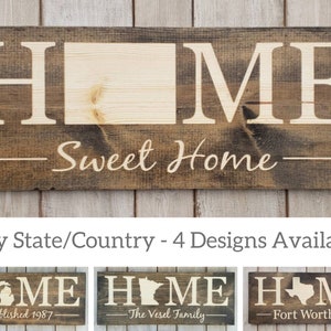 Wyoming Sign Home Sweet Home Wyoming Decor Wyoming Wyoming - Etsy