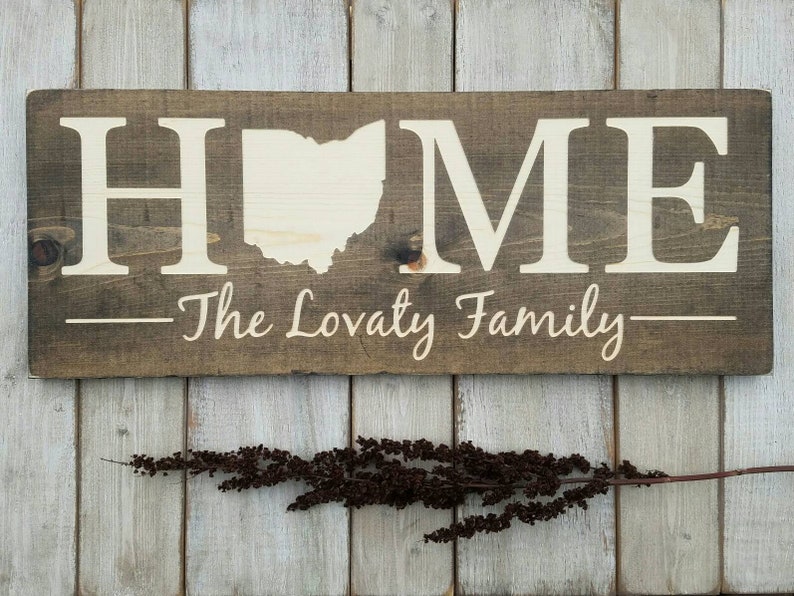 Ohio Sign Home Sweet Home Ohio Decor Ohio Ohio Love Ohio | Etsy