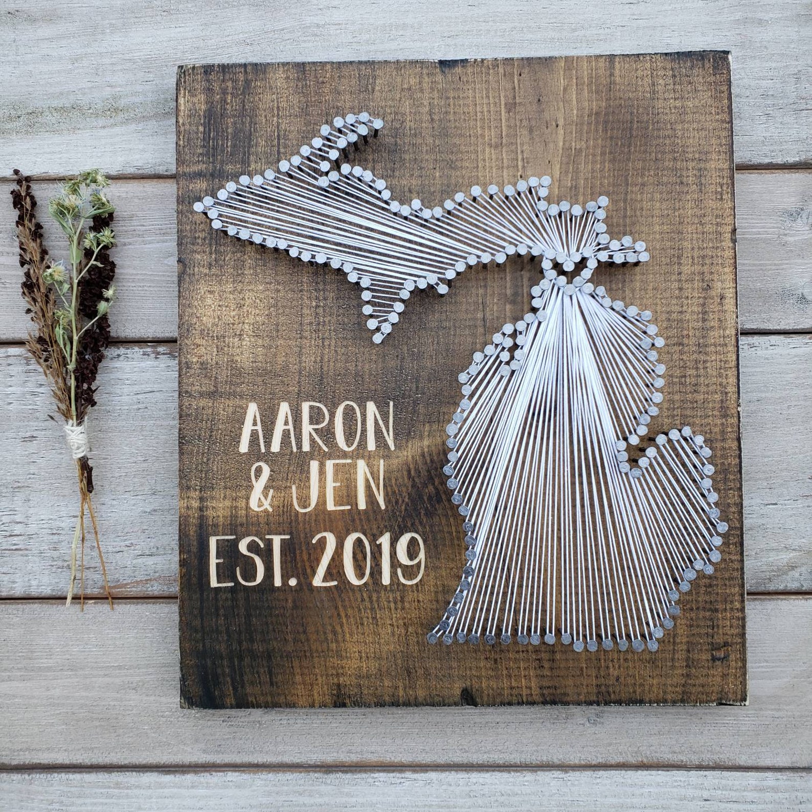 Michigan String Art Michigan Decor State String Art - Etsy