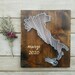 Italy String Art Sign, Italy Wall Art, Italy Nail Art Sign, Custom Sign ...