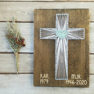 Cross String Art DIY Kit, Catholic Art, Catholic Gifts, Cross String ...