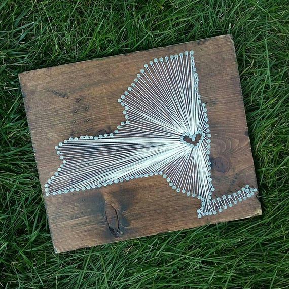 New York String Art New York Decor State string Art New | Etsy