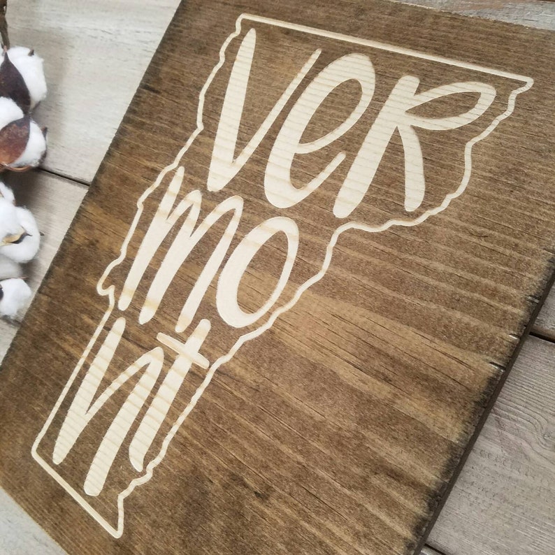 Vermont Sign Vermont Decor Vermont Vermont Love Vermont - Etsy