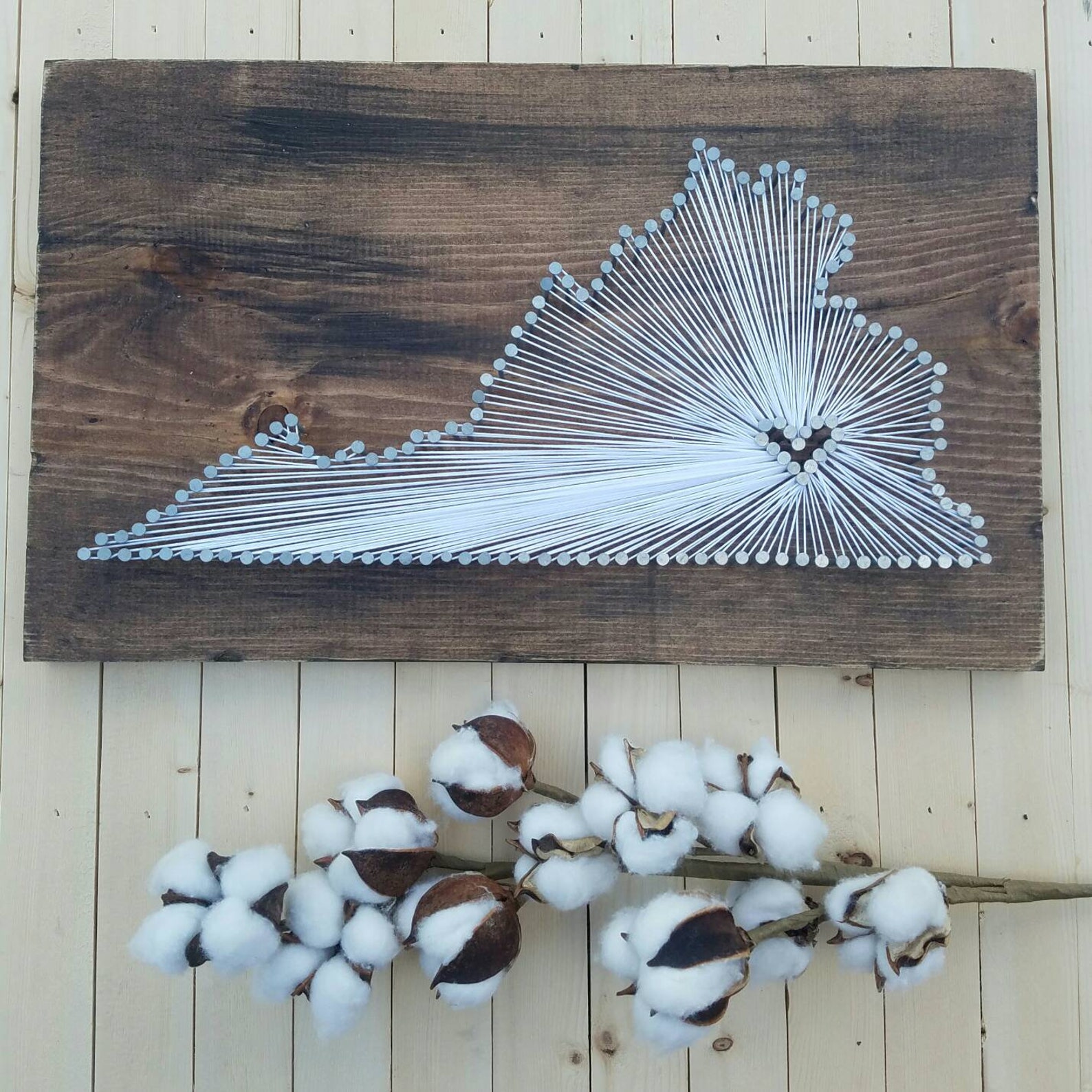 Virginia String Art Virginia Decor State String Art - Etsy