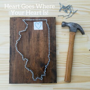 DIY Kansas String Art Kit, State String Art Kit, Kansas Nail Art ...