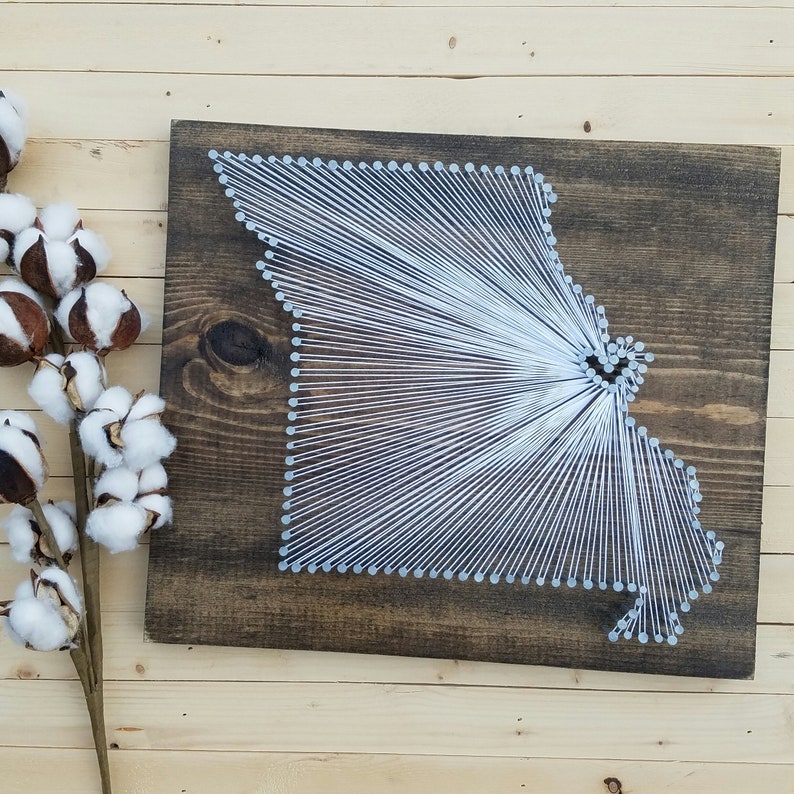 DIY Missouri String Art Kit State String Art Kit Missouri | Etsy