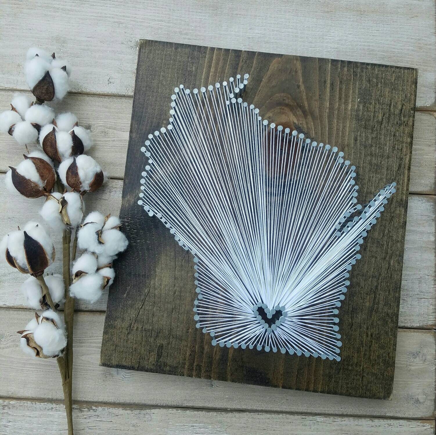 Wisconsin String Art Wisconsin Decor State string Art | Etsy