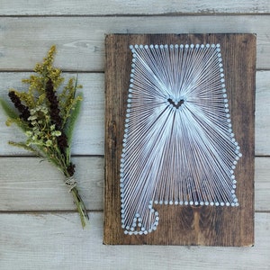 DIY Alabama String Art Kit, State String Art Kit, Alabama Nail Art ...