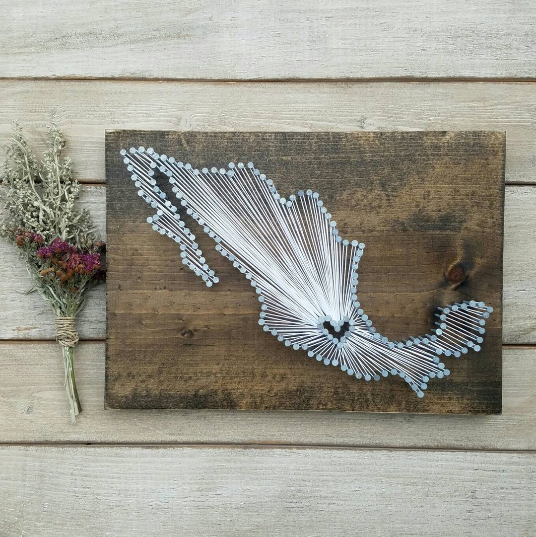 Mexico String Art, Mexico Decor, Mexico Nail Art, Rustic Decor, Mexican ...