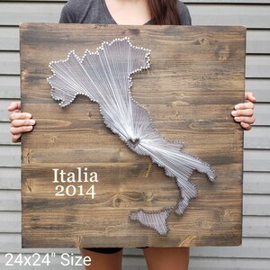 Italy String Art Sign, Italy Wall Art, Italy Nail Art Sign, Custom Sign ...