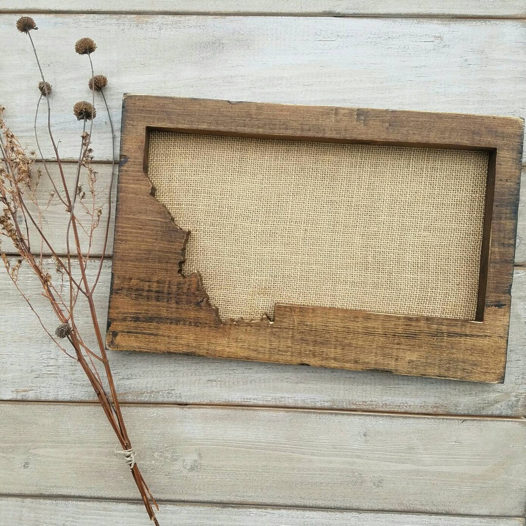 Montana Sign, Burlap Print, Montana Decor, Montana, Montana Love ...