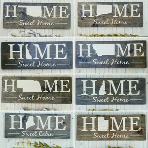 Minnesota Sign Home Sweet Home Minnesota Decor Minnesota - Etsy