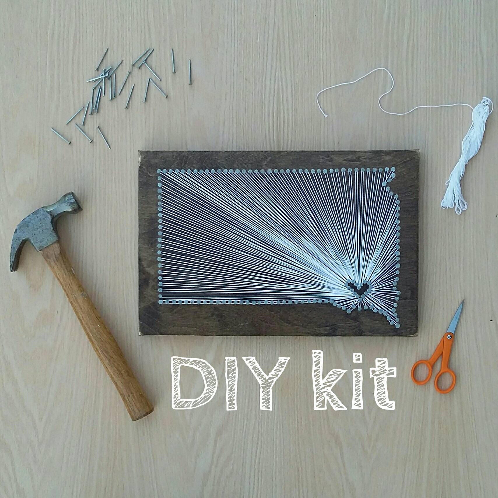 DIY South Dakota String Art Kit State string Art Kit South | Etsy