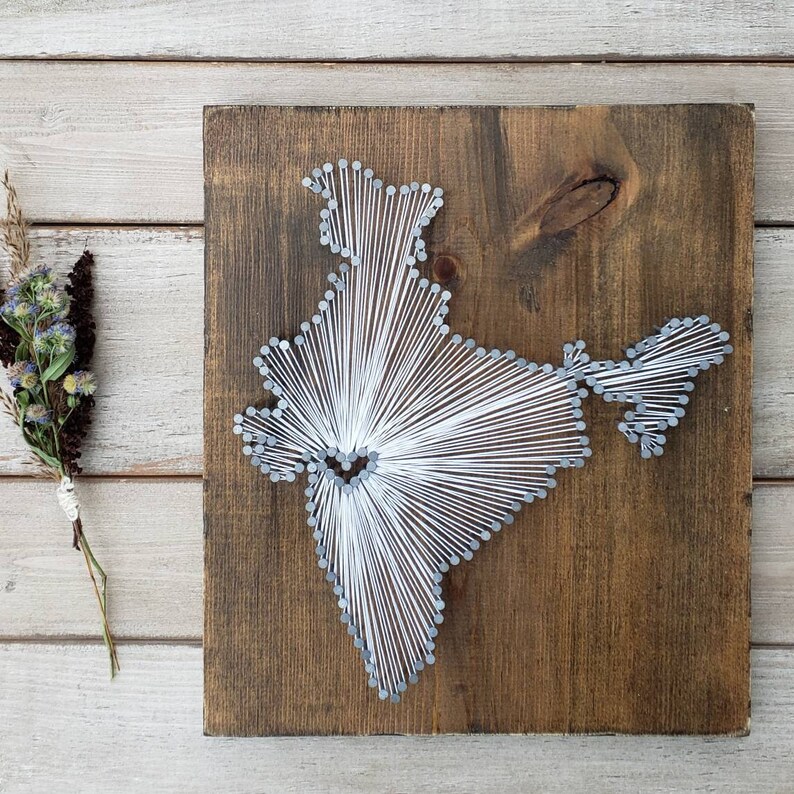 India String Art India Nail Art India Gift Rustic Decor | Etsy