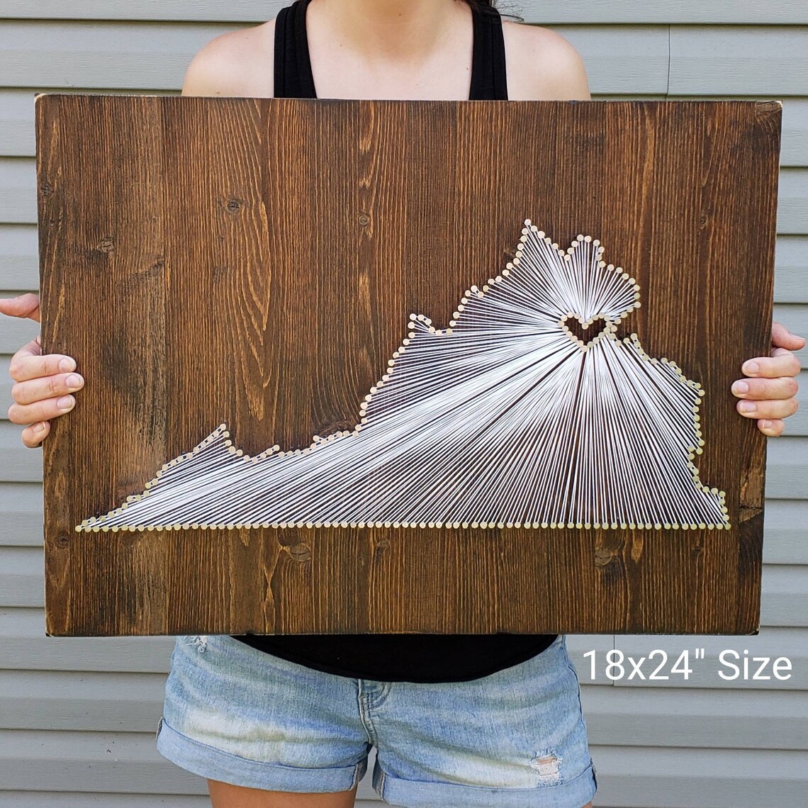 Virginia String Art Virginia Decor State String Art | Etsy
