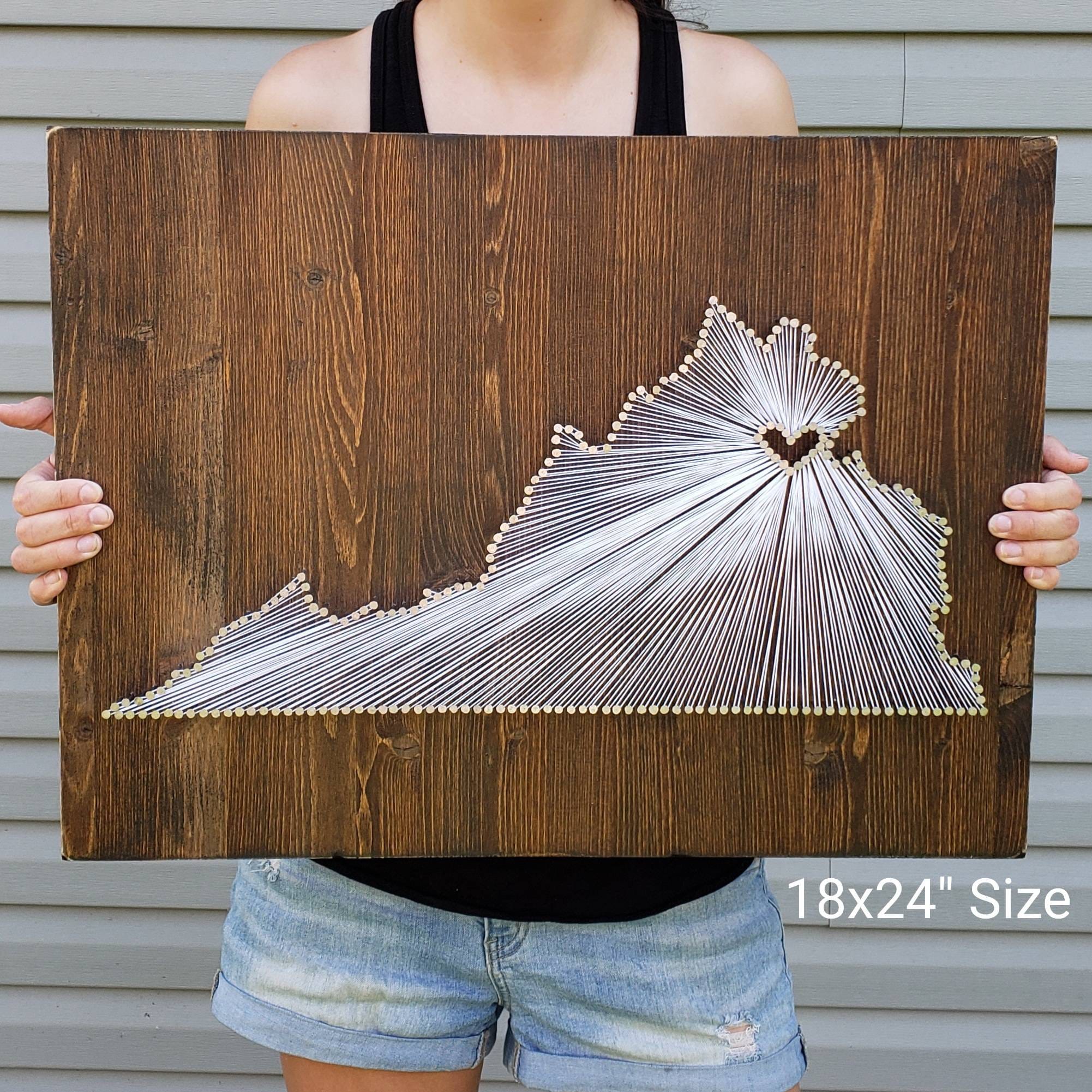 Virginia String Art Virginia Decor State String Art | Etsy