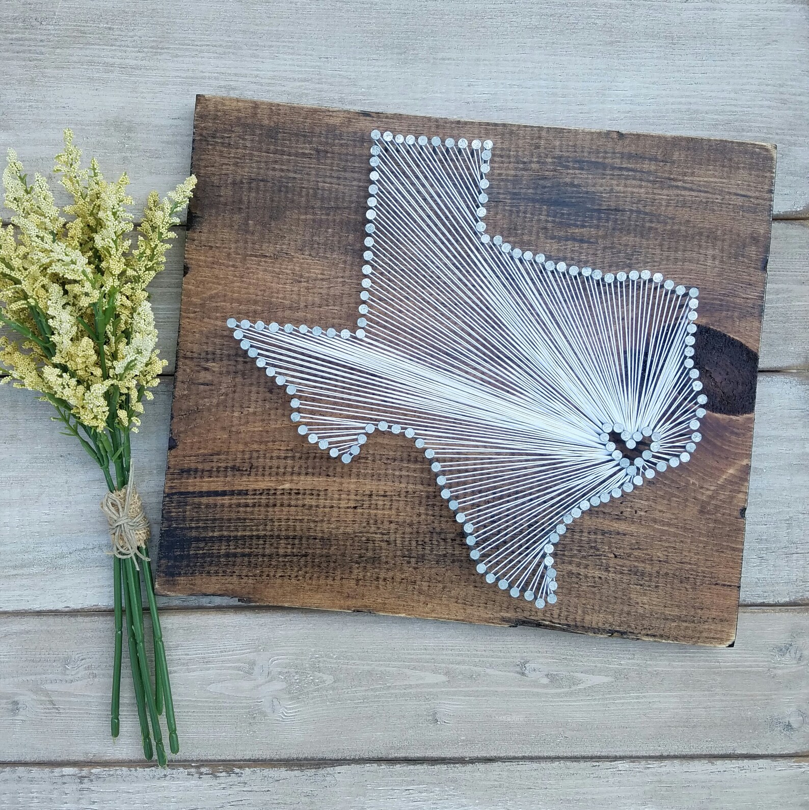DIY Texas String Art Kit State String Art Kit Texas Nail - Etsy