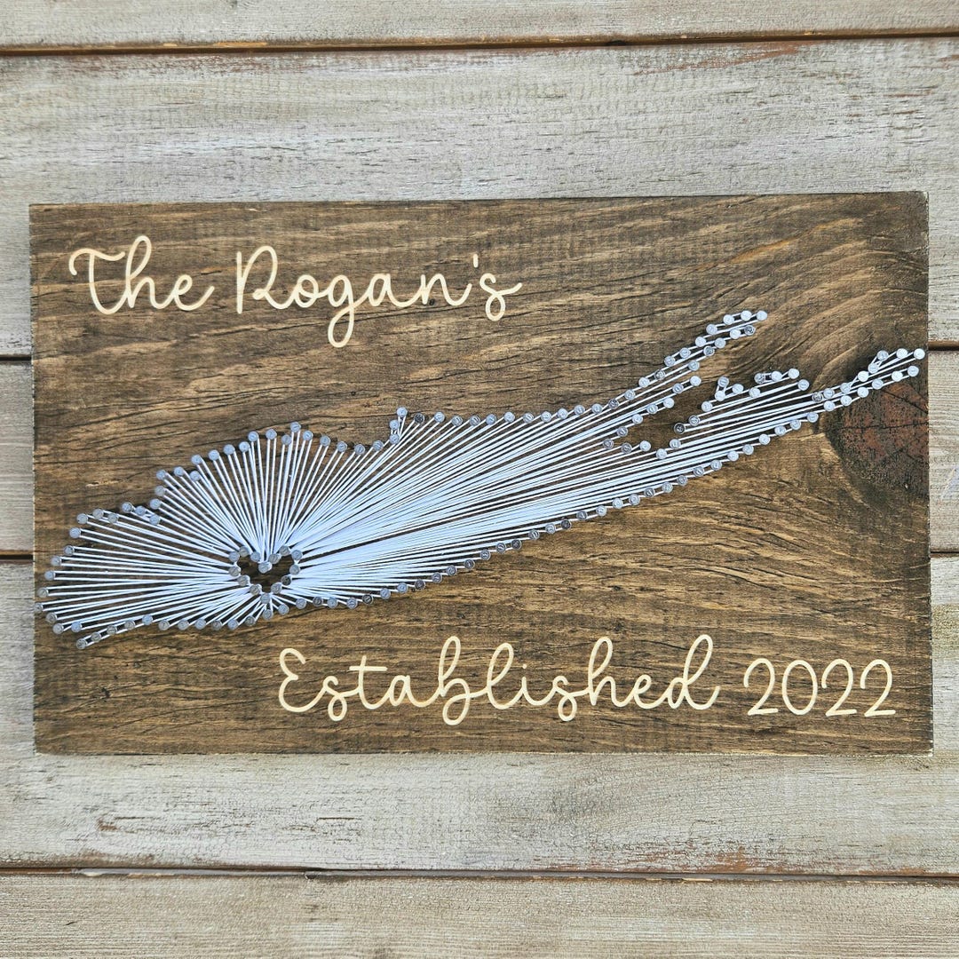 Long Island String Art, New York Decor, State String Art, New York Nail ...