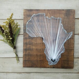 Africa String Art, Africa Decor, State String Art, Africa Nail Art ...
