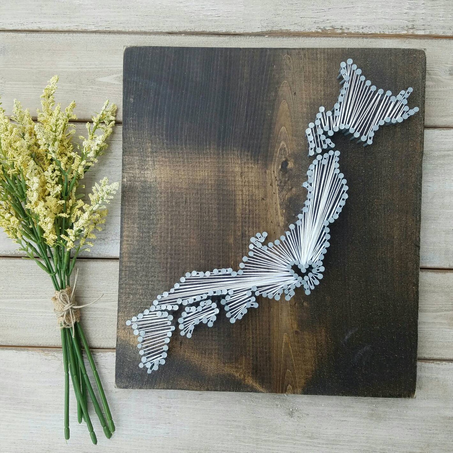 ANY Country/province/state String Art Asia Map South Korea | Etsy