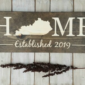 Kentucky Sign Home Sweet Home Kentucky State Decor Kentucky - Etsy