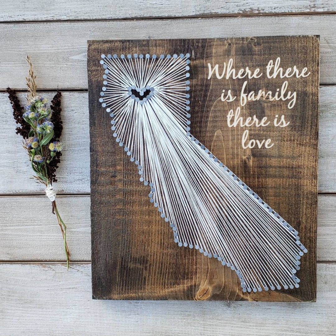 California String Art, California Decor, State String Art, California ...