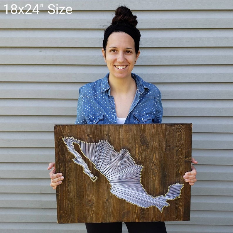 Mexico String Art Mexico Decor Mexico Nail Art Rustic - Etsy