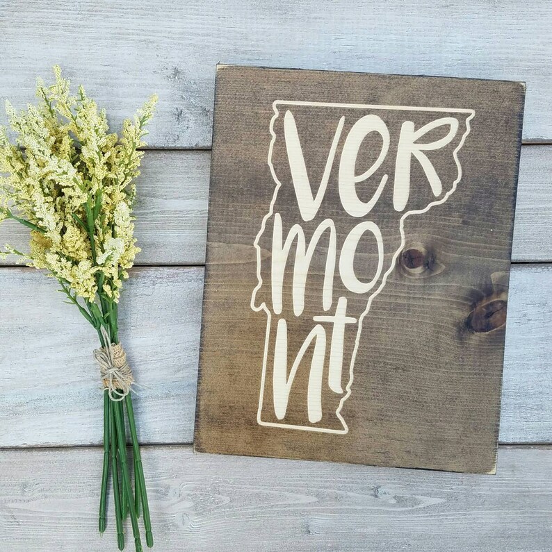 Vermont Sign Vermont Decor Vermont Vermont Love Vermont - Etsy