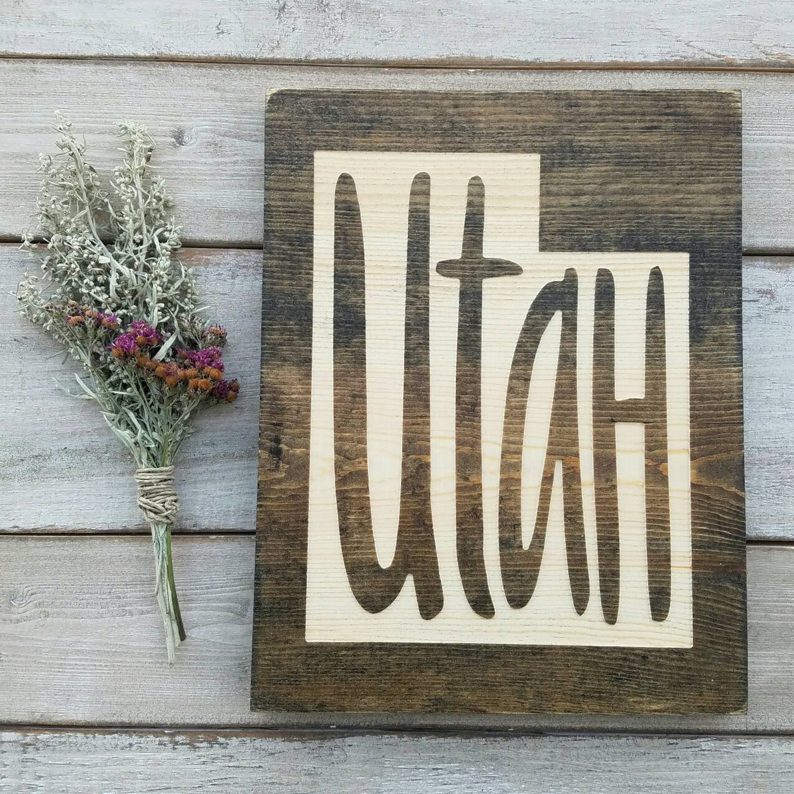 Utah Sign Utah Decor Utah Utah Love Utah Home Decor | Etsy