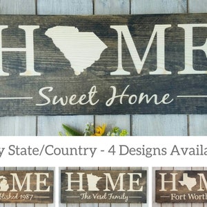 South Carolina State Sign, Home Sweet Home, South Carolina Decor, South ...