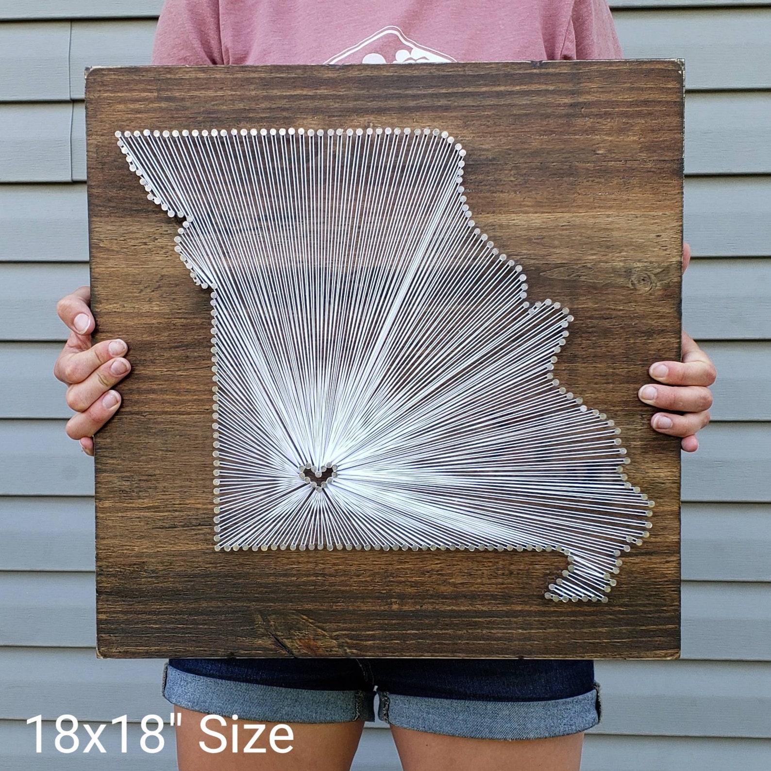 Missouri String Art Missouri Rustic Decor State String Art - Etsy