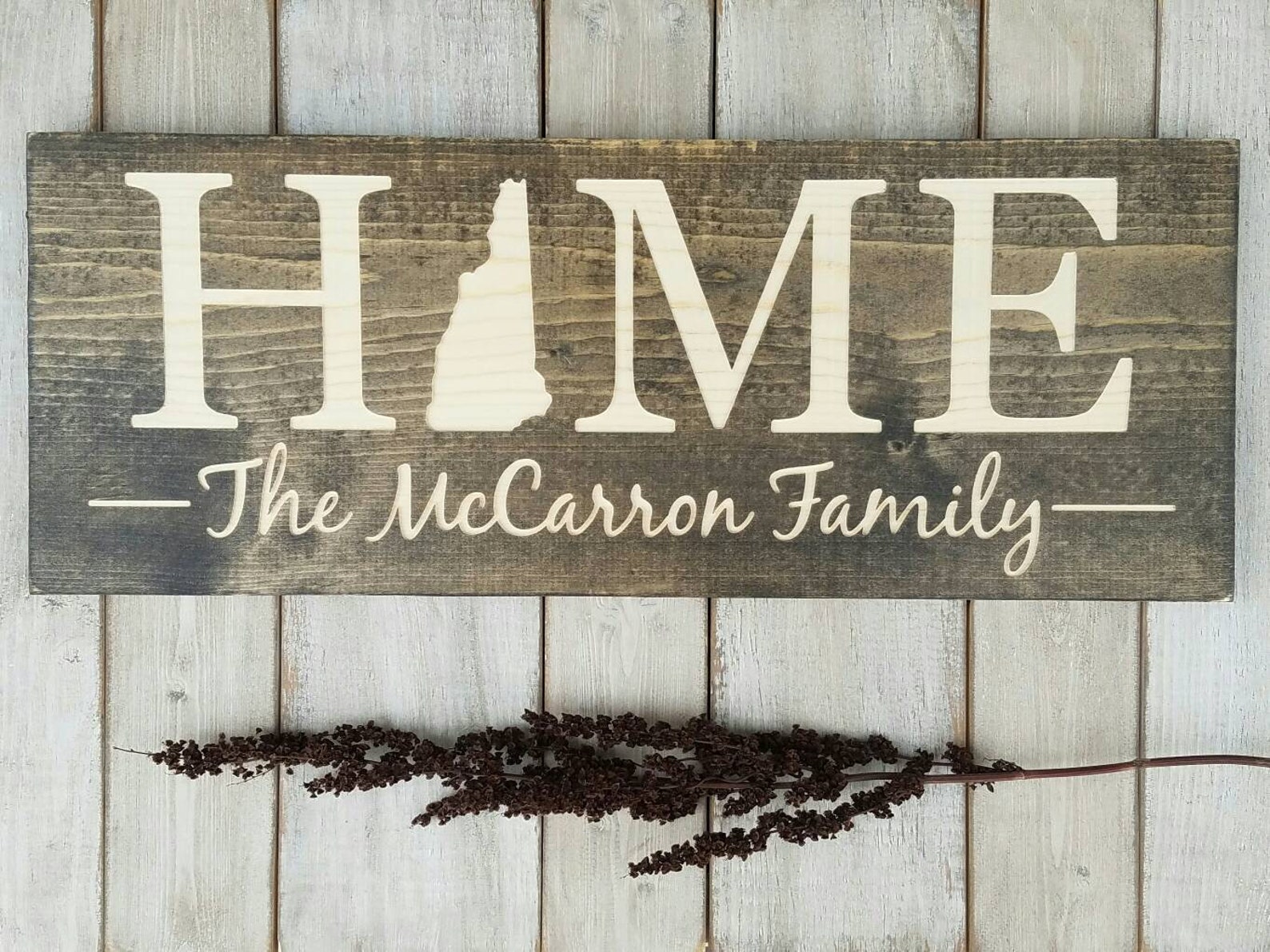 New Hampshire Home Sweet Home New Hampshire Sign New | Etsy