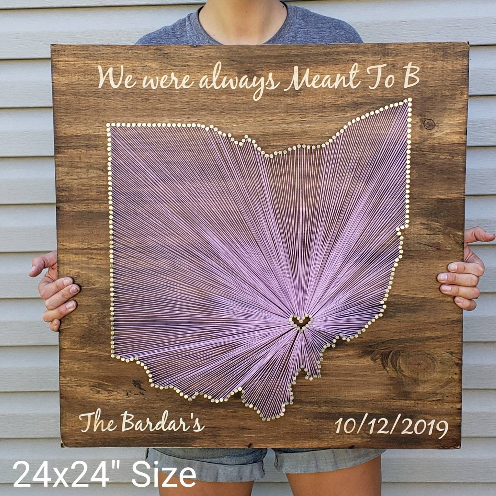 Ohio String Art Ohio Decor State String Art Ohio Nail Art - Etsy