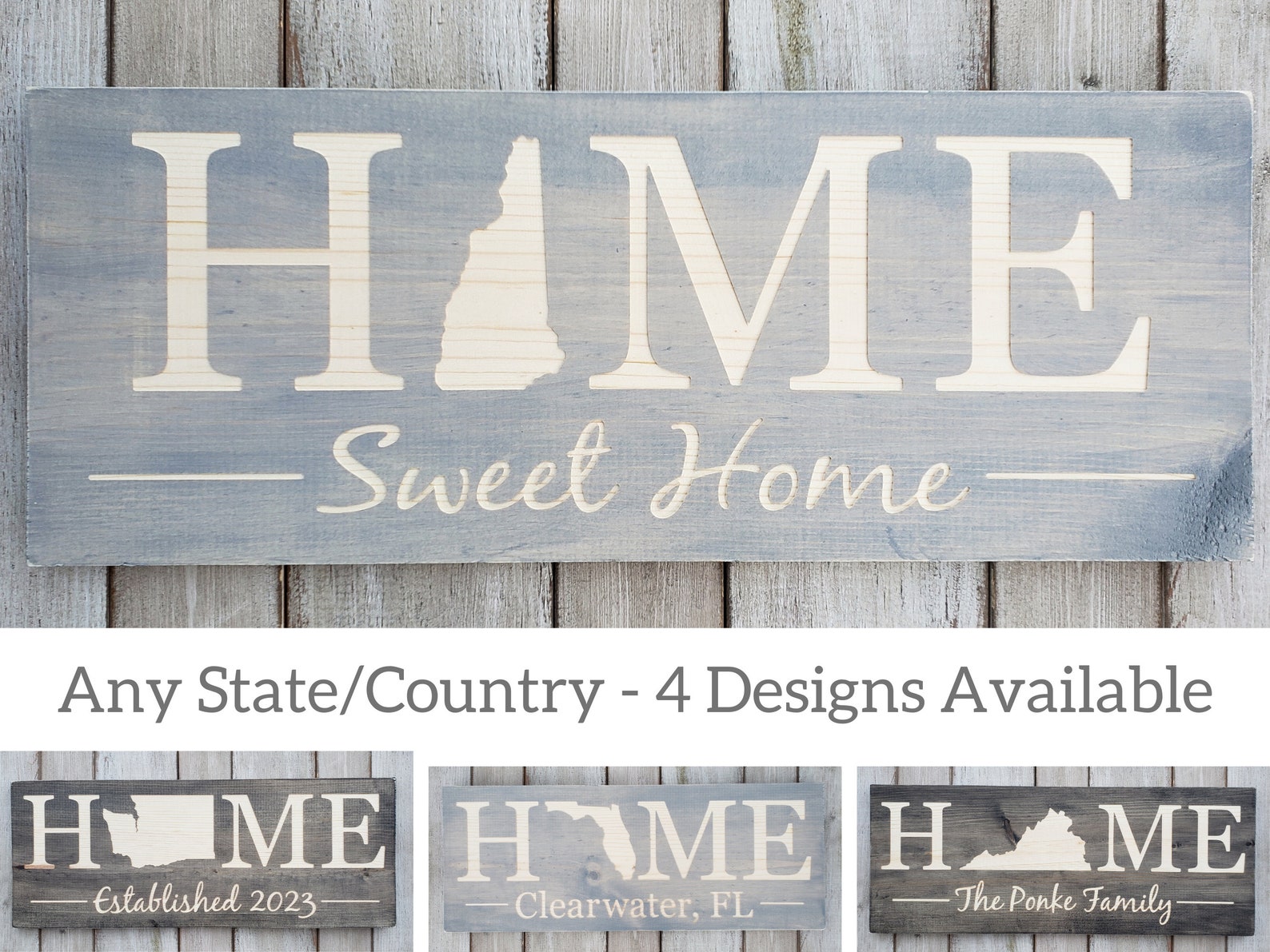 New Hampshire Home Sweet Home, New Hampshire State Sign, Best Selling ...