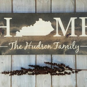 Kentucky Sign Home Sweet Home Kentucky State Decor Kentucky - Etsy