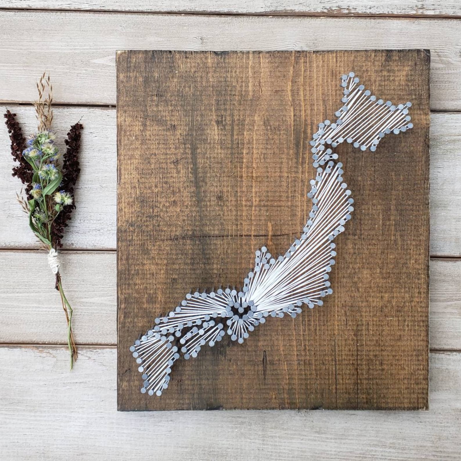 Japan String Art Japan Decor Japan Nail Art Rustic Decor | Etsy