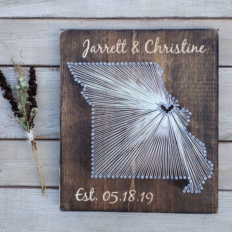 Missouri String Art Missouri Rustic Decor State String Art - Etsy