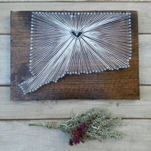 Connecticut String Art, Connecticut Wood Sign, Connecticut Nail Art ...