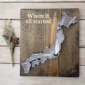 Japan String Art, Japan Decor, Japan Nail Art, Rustic Decor, Custom ...