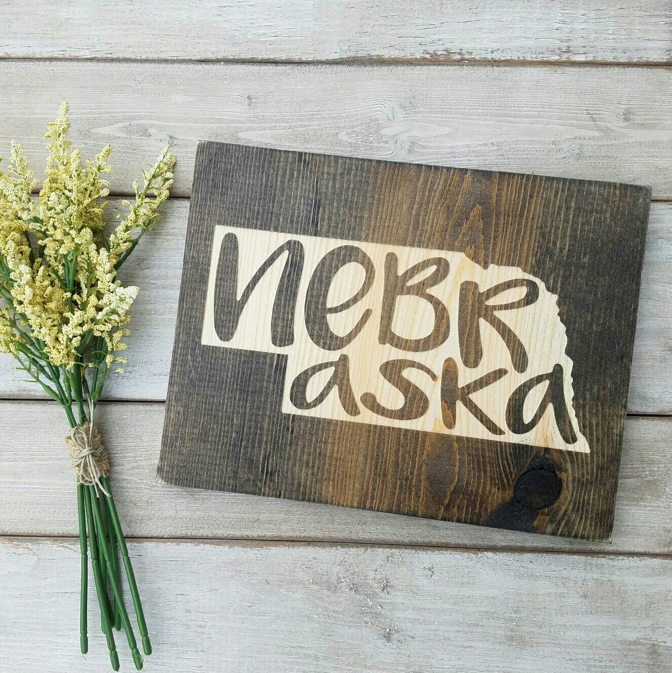 Nebraska Sign Nebraska Decor Nebraska Nebraska Love | Etsy